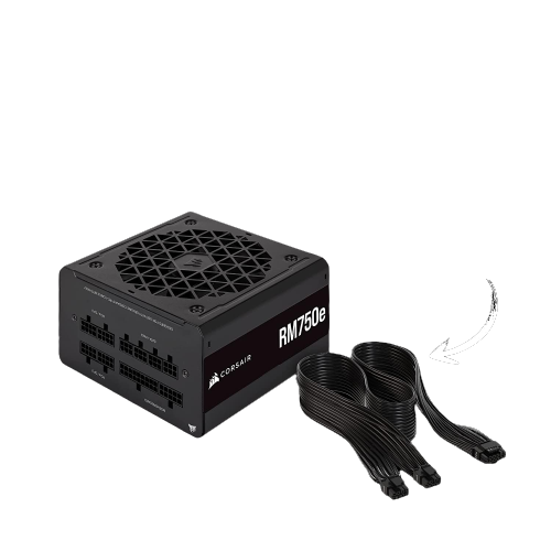 Corsair RM750e 750 Watts Fully Modular 80 Plus Gold Low-Noise ATX 3.0 ...