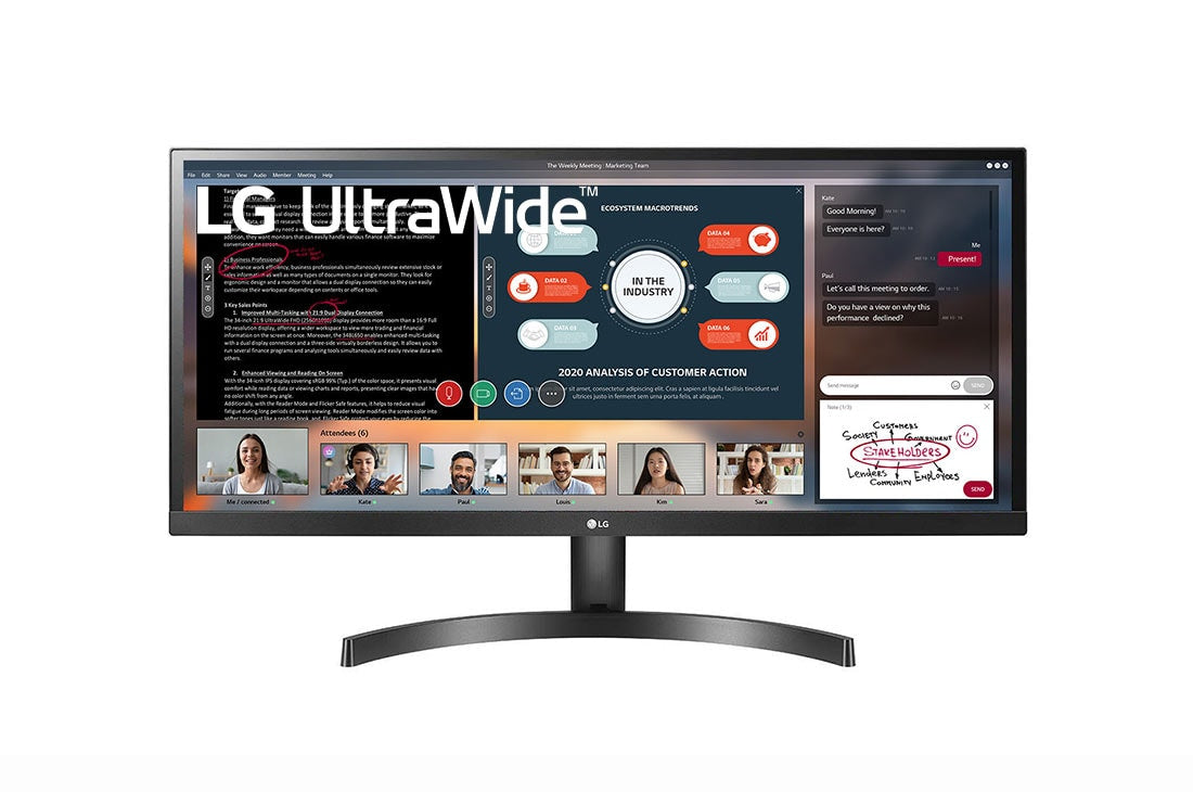 LG 29" 29WL500 UltraWide 2560 X 1080 Full HD IPS Monitor- HDR 10, AMD ...
